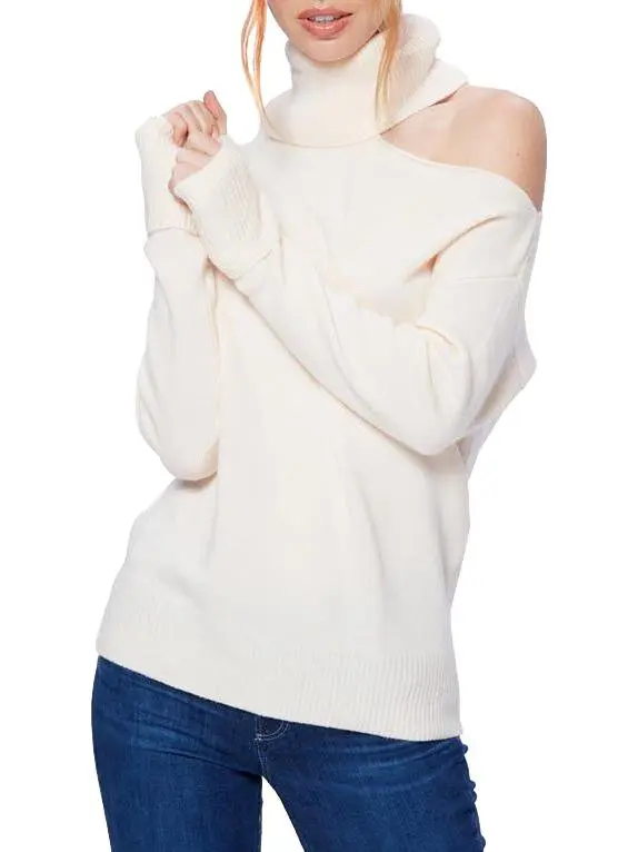 Paige Cutout Shoulder Sweater - Ivory
