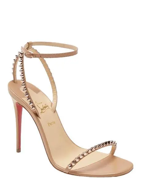 CHRISTIAN LOUBOUTIN So Me Studded Sandals - Nude