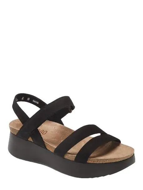 Munro Juniper Sandal - Black Nubuck