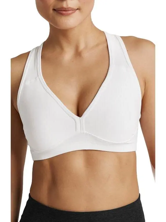 Beyond Yoga Lift Your Spirits Sports Bra - Cloud White