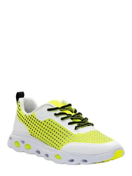 ARA Montclair Lace Up Sneakers - Neon Yellow