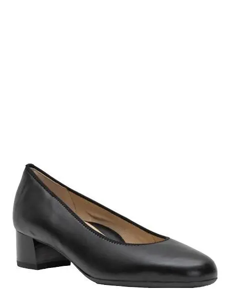 ARA Vivian Pump - Black Nappasoft