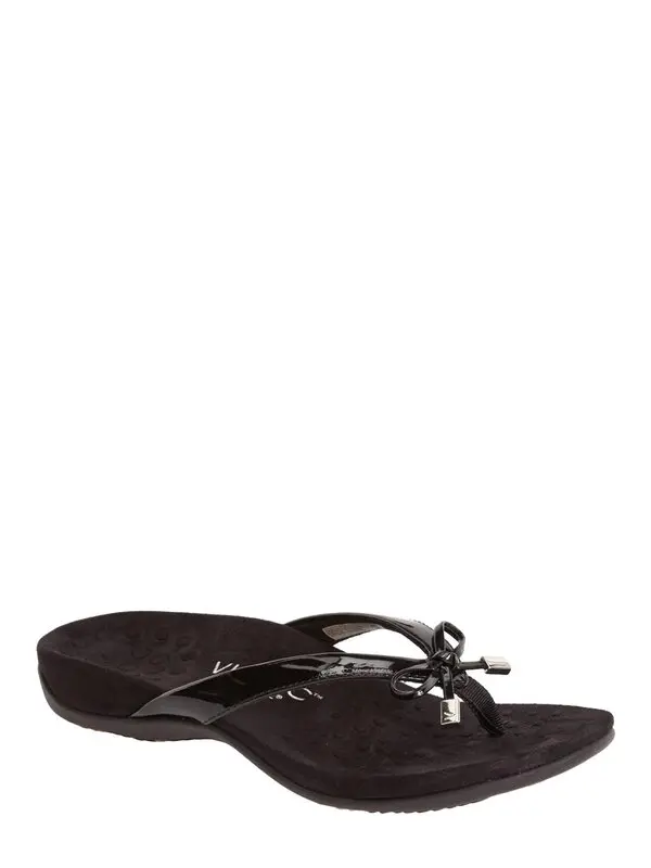 Vionic Bella Ii Flip Flop - Black Patent