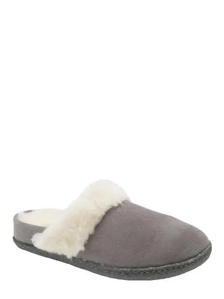 Sorel Nakiska Ii Faux Shearling Lined Slide Slipper - Quarry Grill