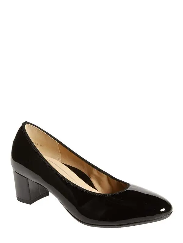 ARA Kendall Leather Pumps - Black Patent Leather