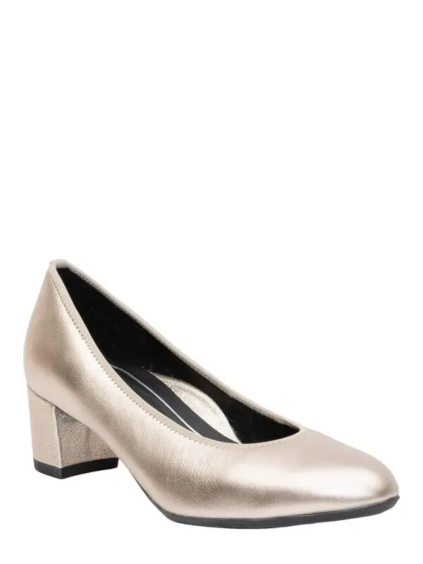 ARA Kendall Leather Pumps - Platinum