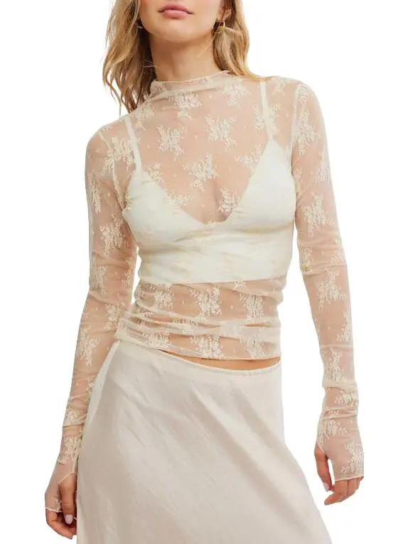 Free People Lady Lux Layering Top - Evening Creme