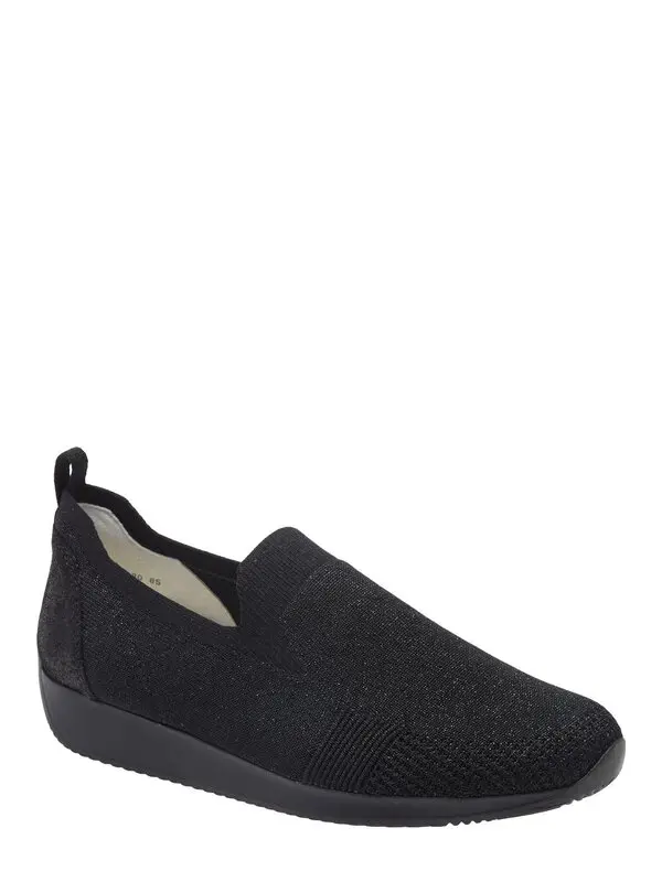 ARA Leena Sneaker - Black Wovenstretch Fabric