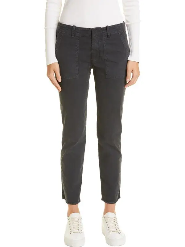 NILI LOTAN Jenna Slim Crop Trousers - Carbon