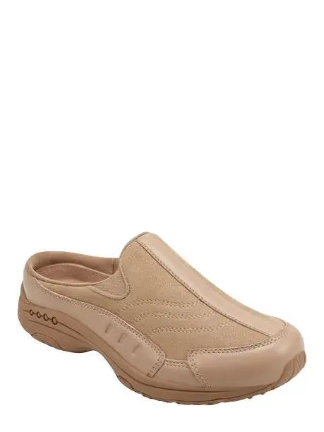 Easy Spirit Traveltime Clog Sneaker - Camel Taupe/camel Taupe