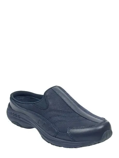 Easy Spirit Traveltime Clog Sneaker - Navy Leather