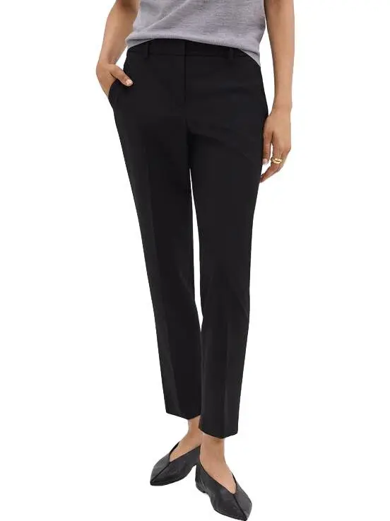 Theory Treeca Crop Trousers - Black