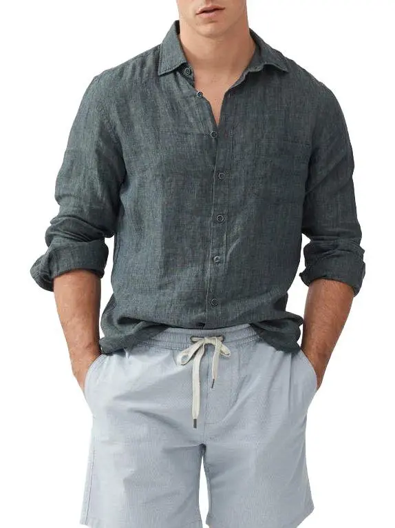 Rodd & Gunn Coromandel Button-up Linen Shirt - Ash