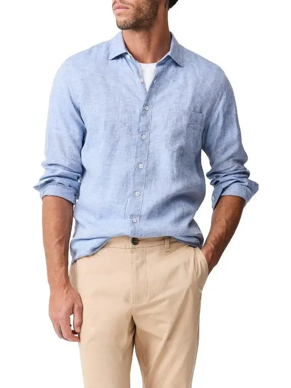 Rodd & Gunn Coromandel Button-up Linen Shirt - Denim