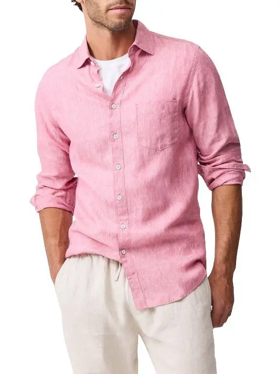 Rodd & Gunn Coromandel Button-up Linen Shirt - Orchid