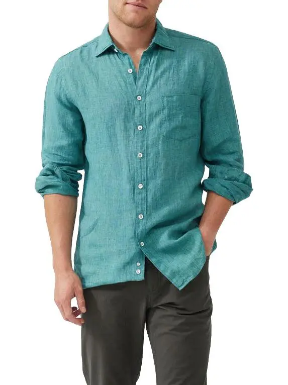 Rodd & Gunn Coromandel Button-up Linen Shirt - Savannah