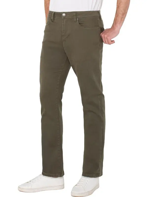 LIVERPOOL Kingston Modern Straight Leg Jeans - Olive Night