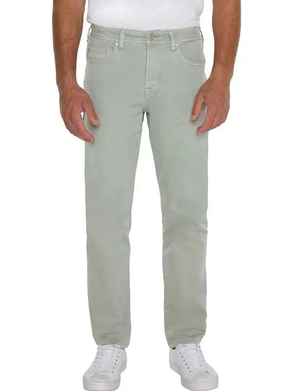 LIVERPOOL Kingston Modern Straight Leg Jeans - Seafoam