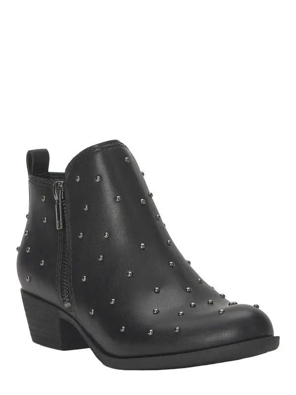 Lucky Brand Basel Bootie - Black Faux Leather