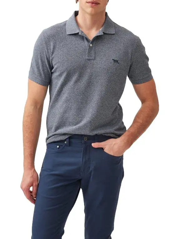 Rodd & Gunn Gunn Piqué Sports Fit Cotton Polo - Denim