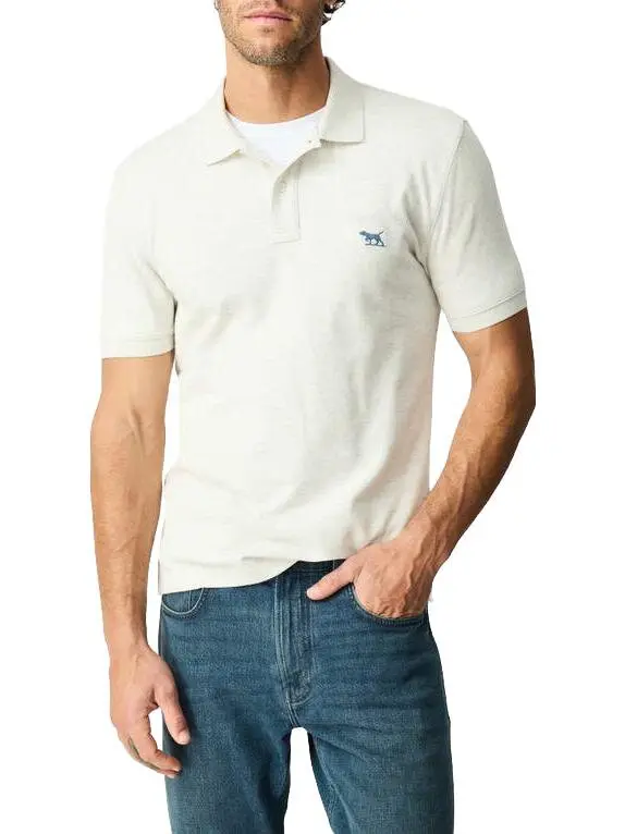 Rodd & Gunn Piqué Polo Shirt - Ice