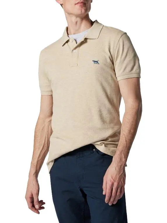 Rodd & Gunn Gunn Piqué Sports Fit Cotton Polo - Oat