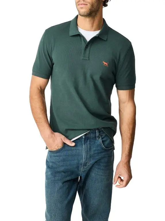 Rodd & Gunn Piqué Polo Shirt - Vine