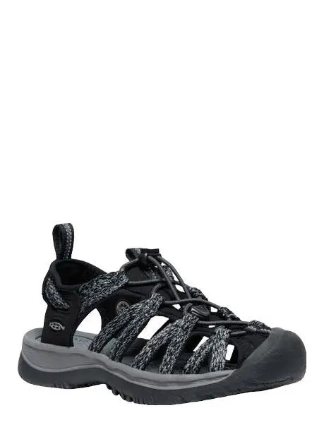 Keen Whisper Sport Sandal - Black/ Steel Grey
