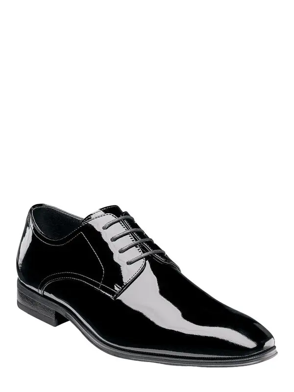 Florsheim Tux Plain Toe Derby - Black Patent Leather