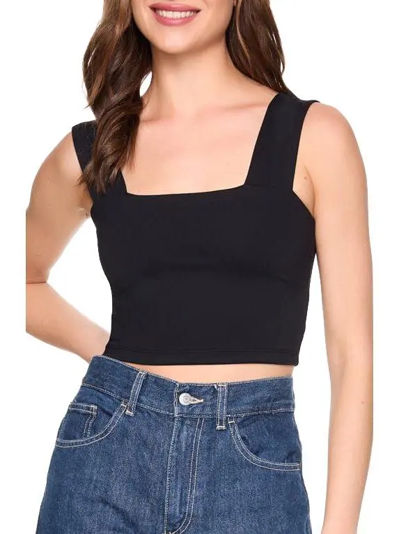 Susana Monaco Crop Tank - Black