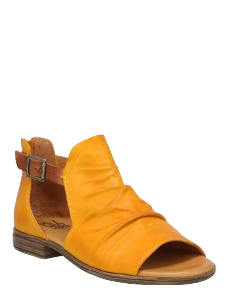 Miz Mooz Dipper Open Toe Buckled Ankle Sandal - Ochre