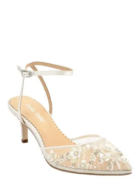BELLA BELLE Rosa Pump - Ivory Silk