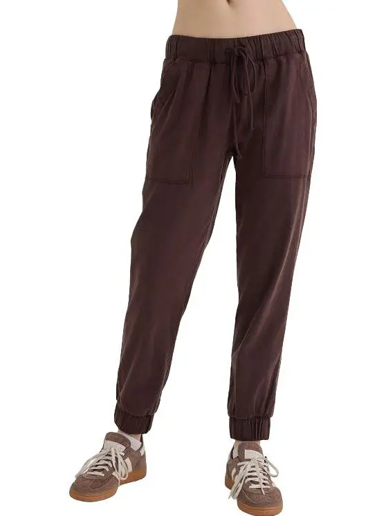 Bella Dahl Pocket Joggers - Chestnut Brown
