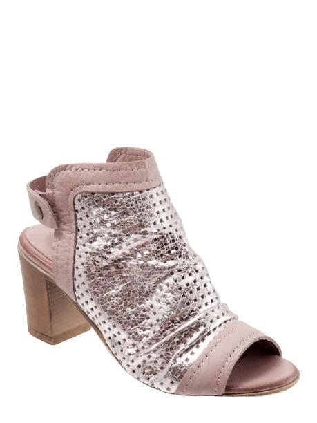 BUENO Udo Sandal - Rose Metallic Leather