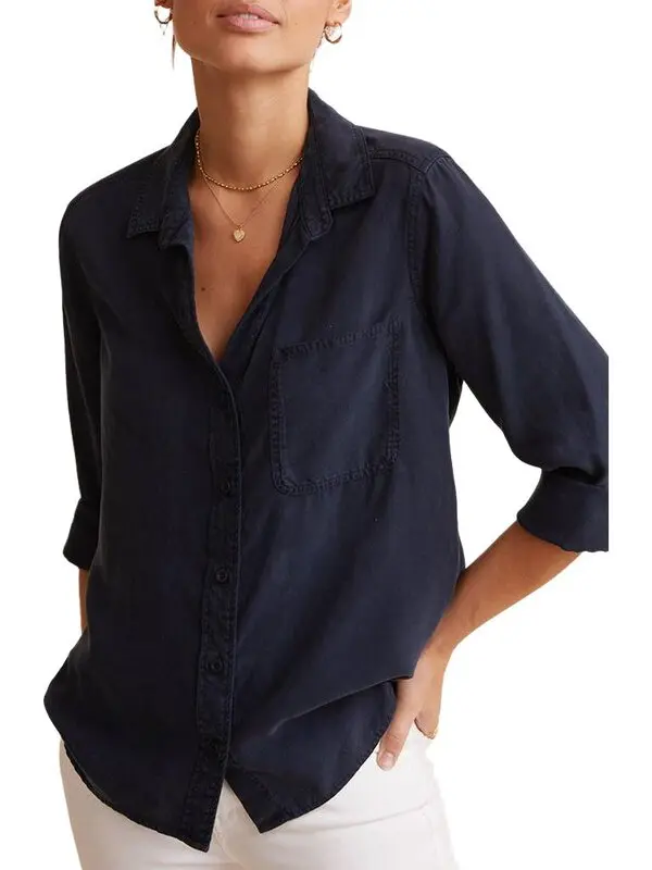 Bella Dahl Shirttail Button-up Shirt - Endless Sea