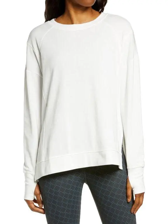 Sweaty Betty After Class Sweatshirt - Lily White