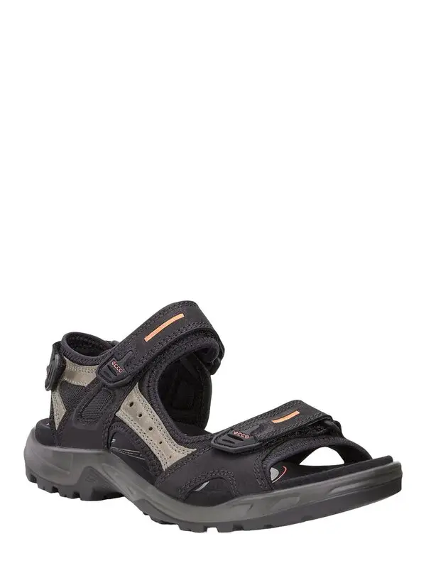 Ecco Yucatan Sandal - Black/mole/black