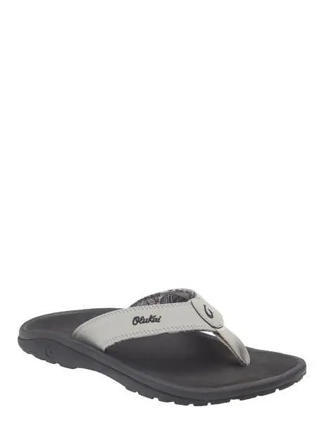 Olukai Ohana Flip Flop - Ash/black