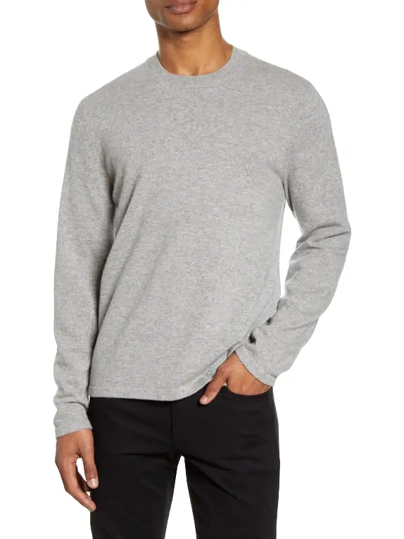 Vince Cashmere Crewneck Sweater - Heather Grey