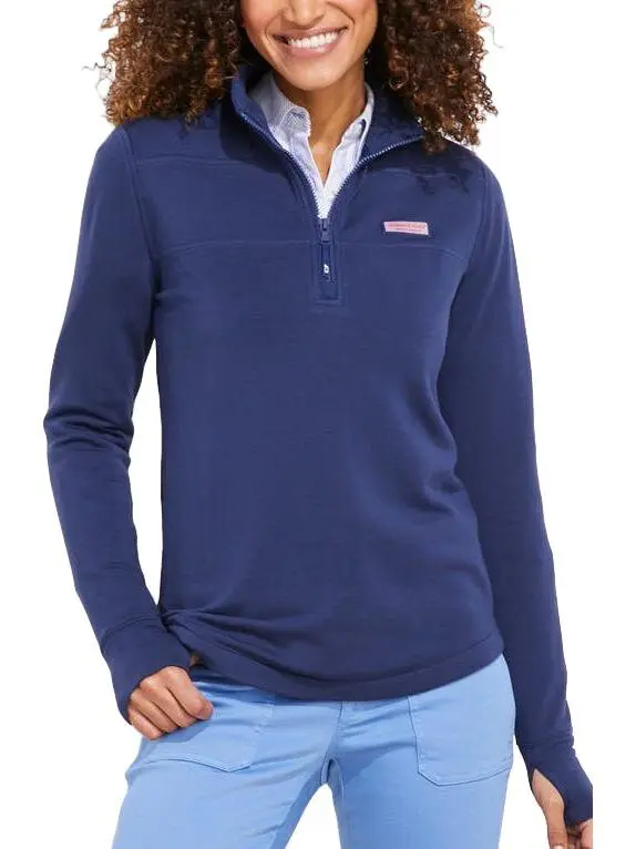 Vineyard Vines Dreamcloth Relaxed Half Zip Sweatshirt - Breaker
