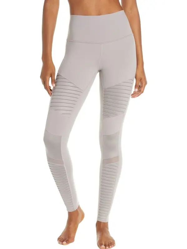 Alo Yoga High Waist Moto Leggings - Lavender