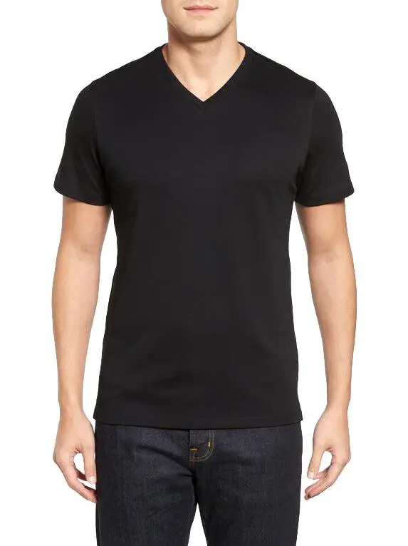 Robert Barakett Georgia Regular Fit V-neck T-shirt - Black