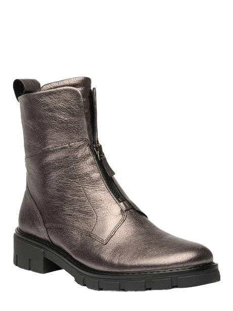 ARA Deon Leather Bootie - Silver