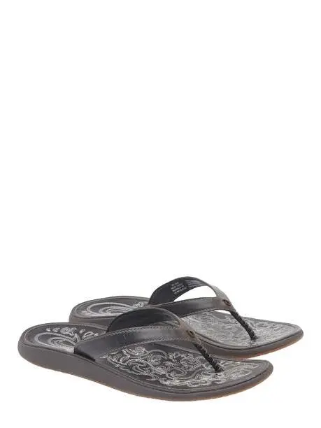 Olukai Paniolo Flip Flop - Onyx/onyx