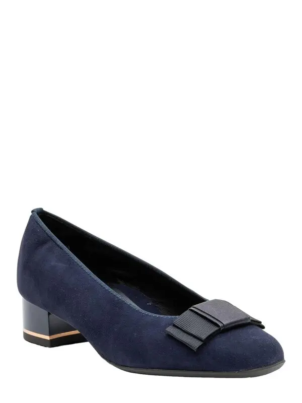 ARA Garnet Suede Pump - Navy