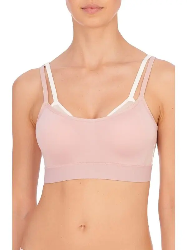 Natori Gravity Contour Underwire Sports Bra - Rose Beige/warm White