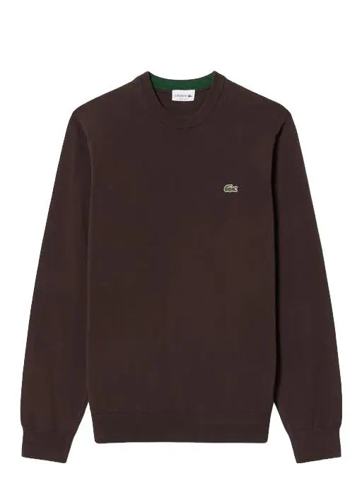 Lacoste Cotton Jersey Crewneck Sweater - Buffalo