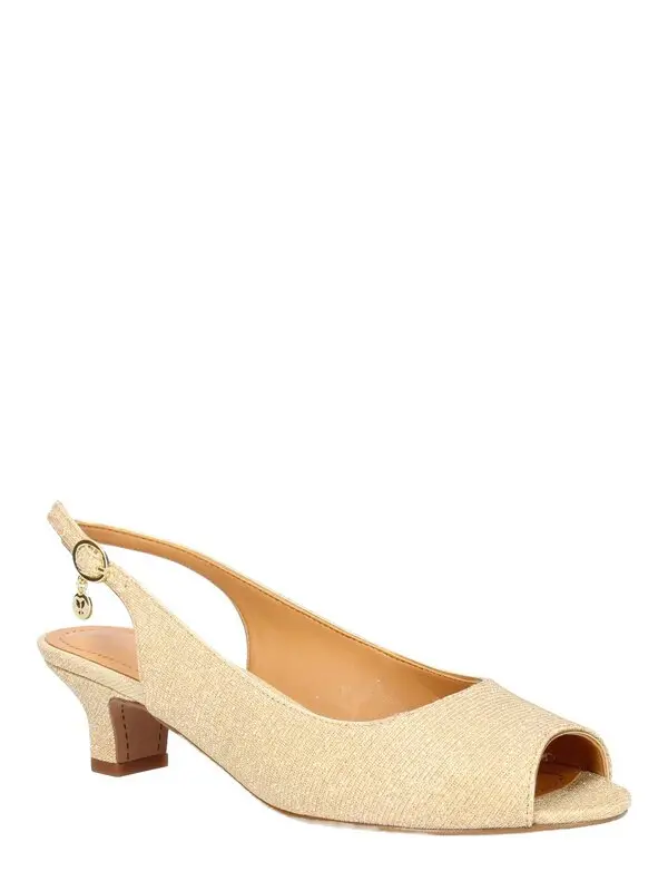 J. Reneé Jenvey Slingback Sandal - Gold