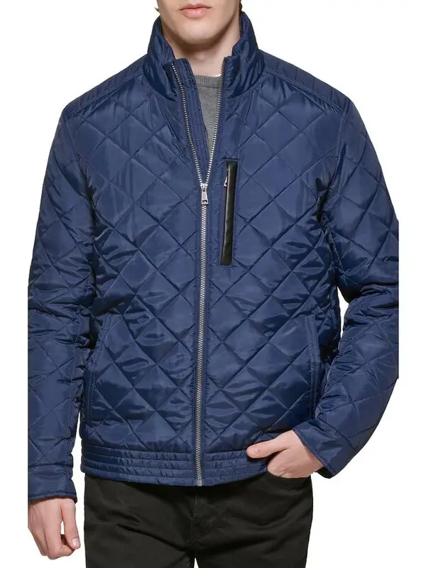 Cole Haan Quilted Jacket - Navy