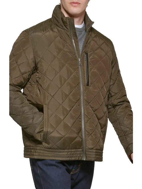 Cole Haan Quilted Jacket - Olive